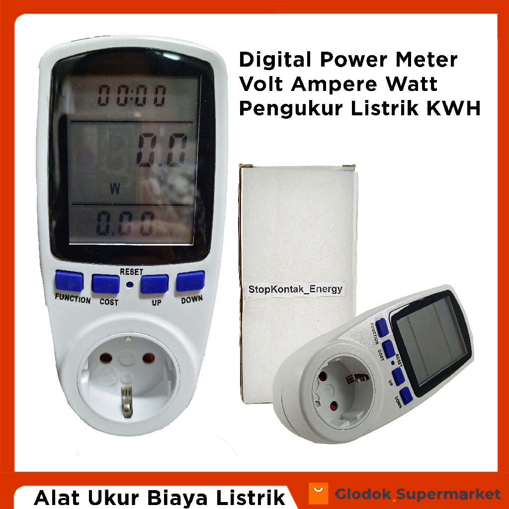 Digital Power Meter Volt Ampere Watt Pengukur Listrik KWH | Lazada Indonesia