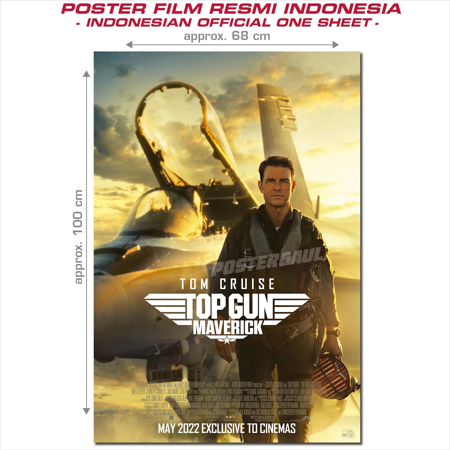 Poster Film Resmi Indonesia : TOP GUN MAVERICK - Indonesian official ...