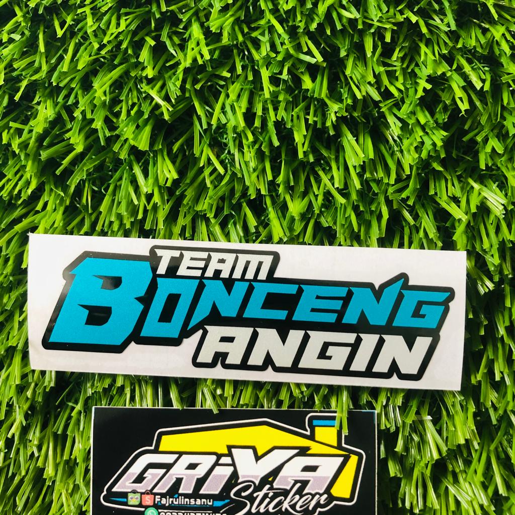 Stiker TEAM BONCENG ANGIN sticker jomblo bucin | Lazada Indonesia