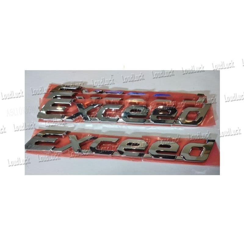 Emblem Logo Tempel tulisan EXCEED Xpander Expander Sticker Stiker Mobil ...