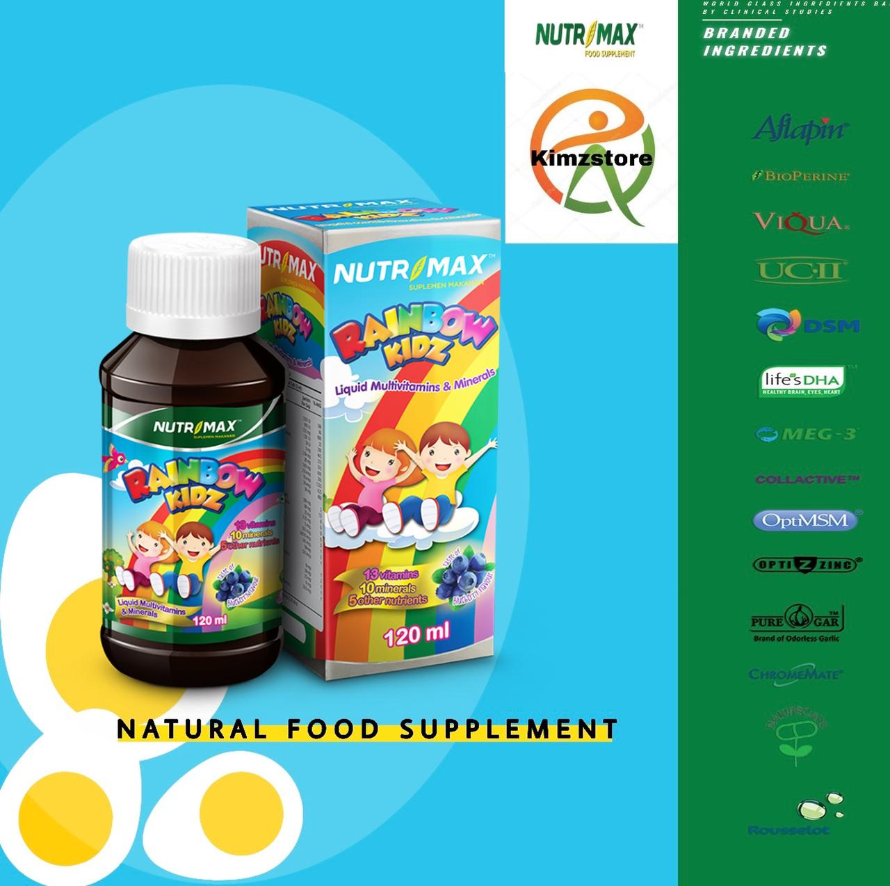 Nutrimax Rainbow Kidz 120 ml / Vitamin anak / Multivitamin | Lazada ...