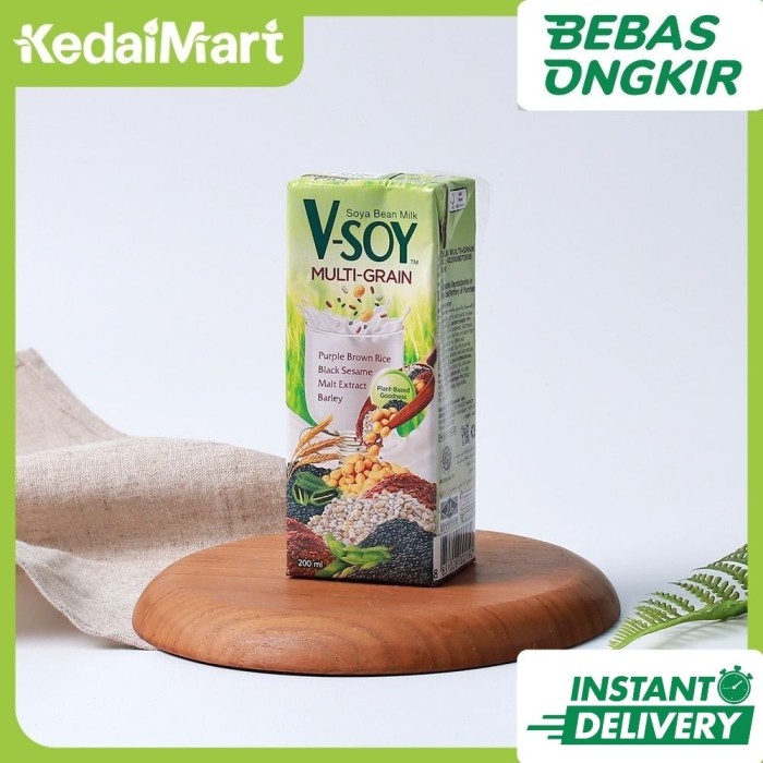 V-Soy Multi Grain Soy Milk UHT 200 Ml | Lazada Indonesia