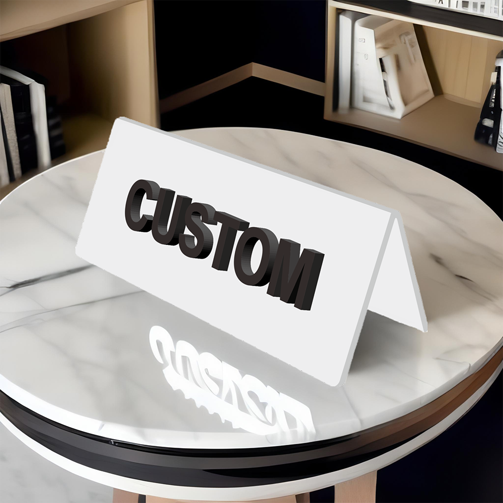 Papan Meja Tulisan Reservasi Table Sign Reserved Acrylic Tent Card ...