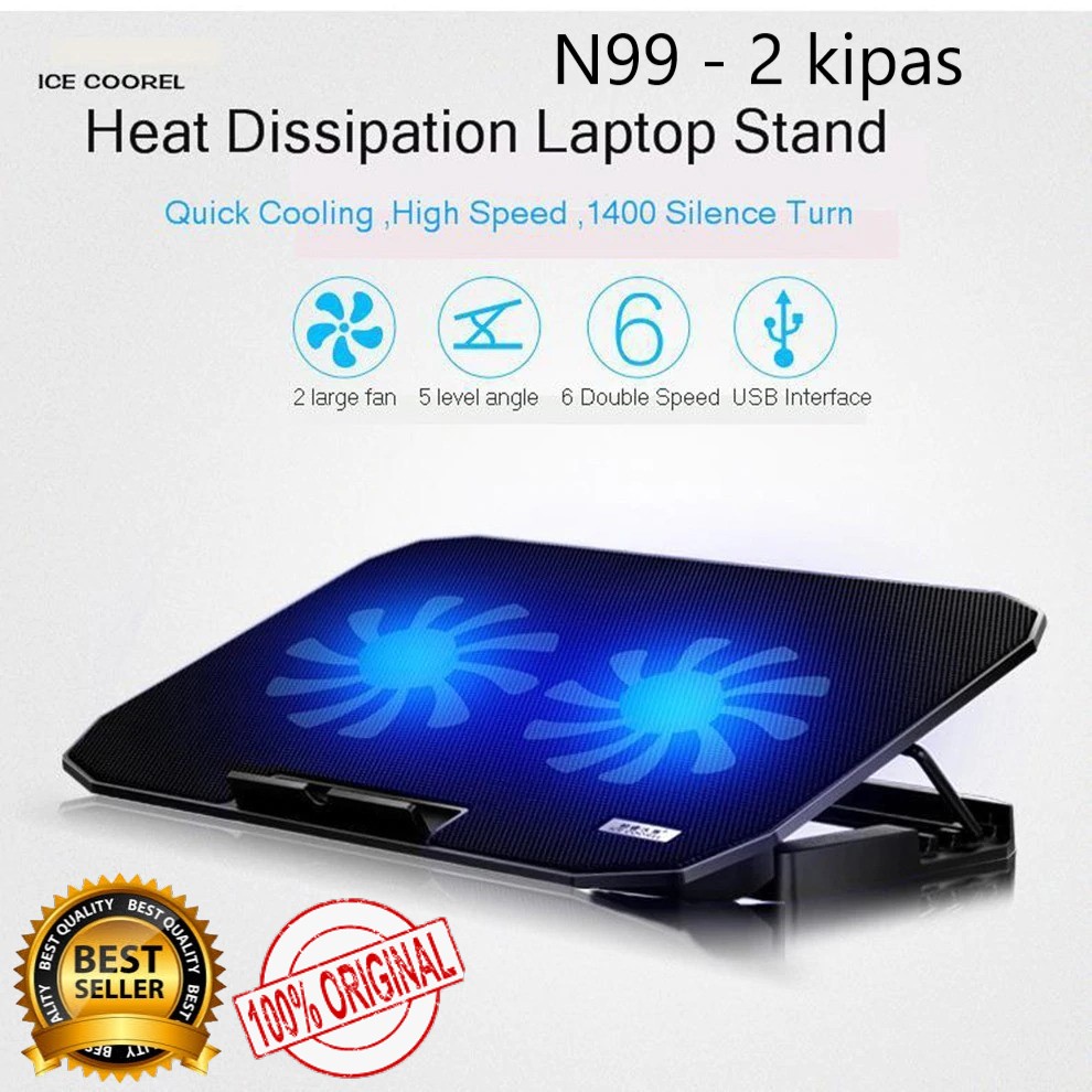 BISA COD - PAN Cooling Pad Laptop 5 Kipas - Cooling Pad Laptop ...