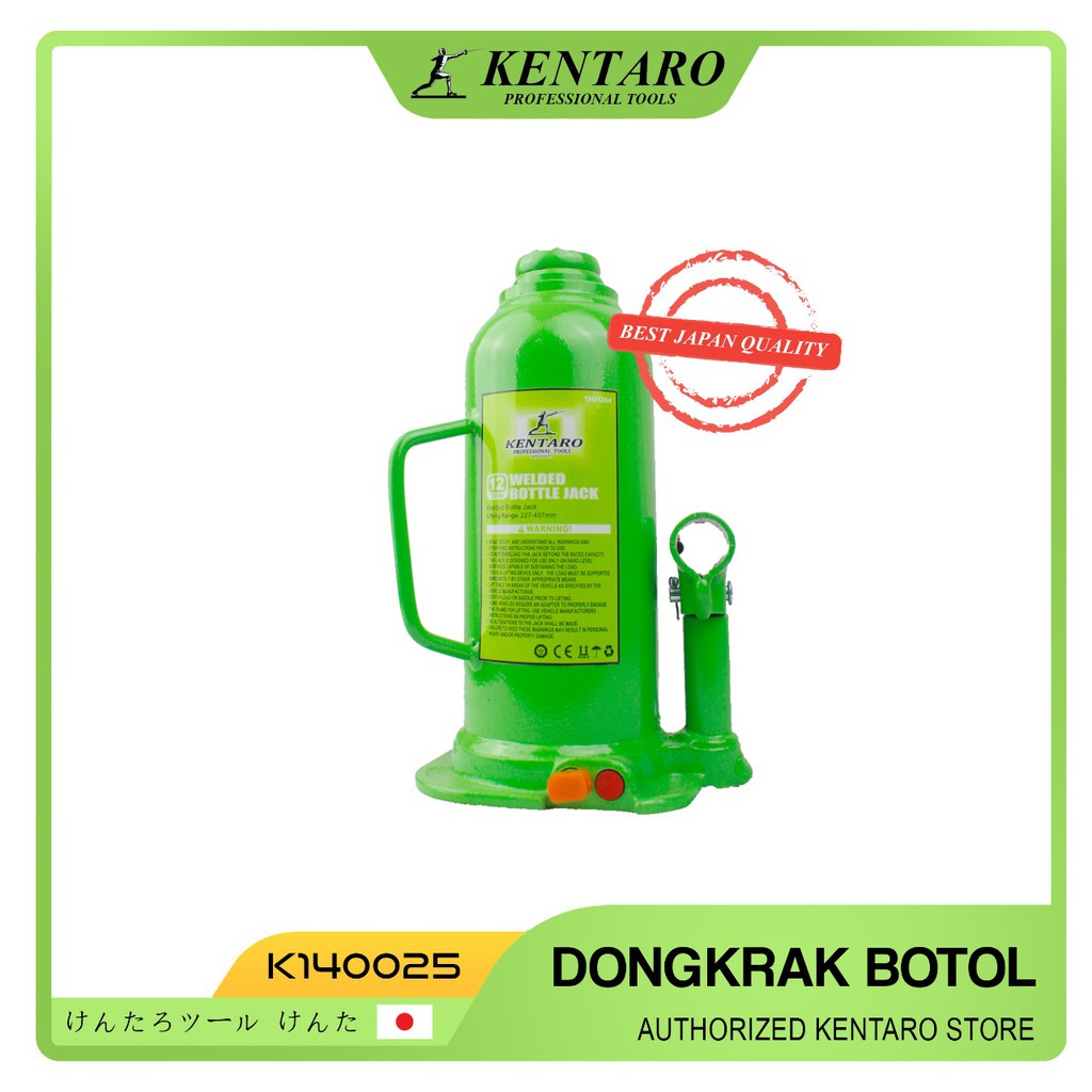 DONGKRAK BOTOL 2T MOBIL HIDROLIK HYDRAULIC STAND JACK KENTARO JAPAN ...