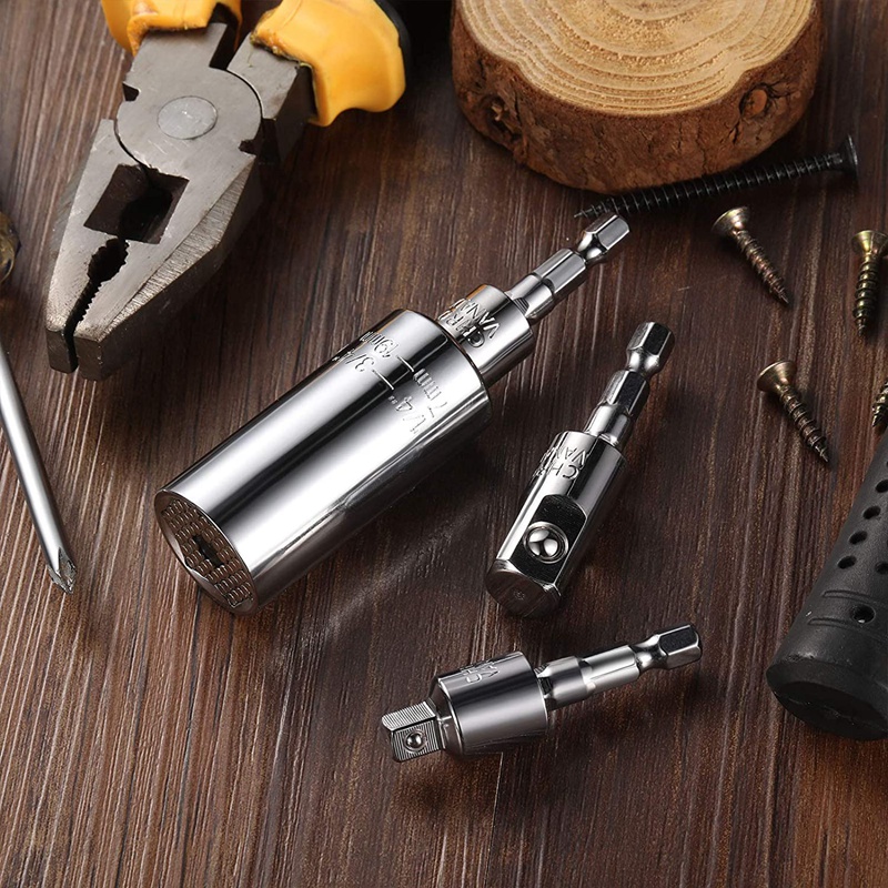 4Pcs Adjustable Universal Socket Wrench Set with 360 Degree Rotatable ...