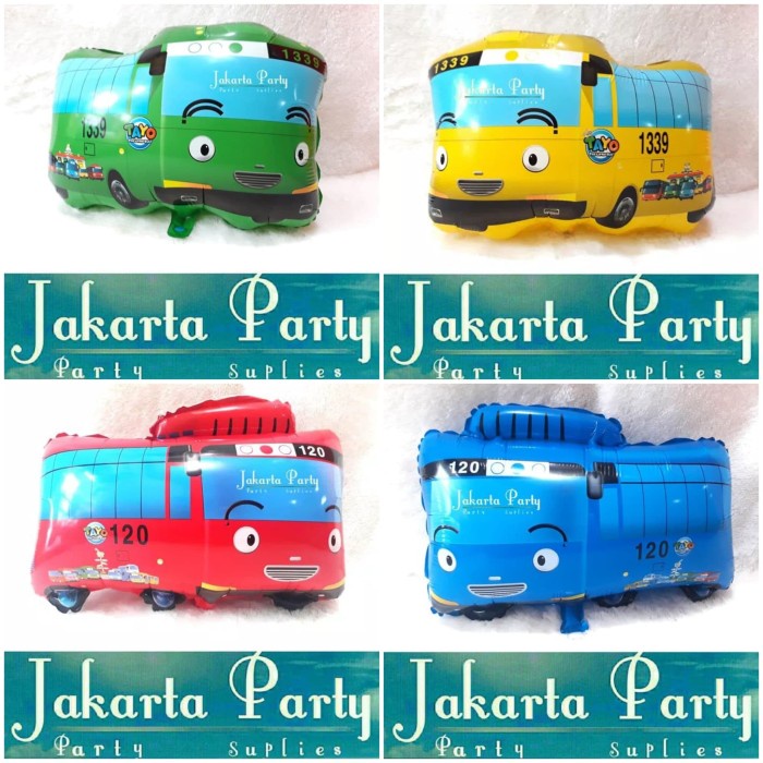 Balon Karakter Tayo / Balon Foil Tayo / Balon Foil Karakter Tayo ...