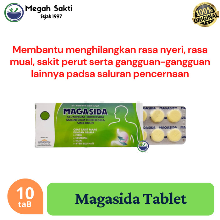 Magasida Obat Maag per Strip Isi 10 tablet | Lazada Indonesia