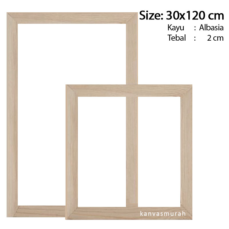 Spanram 30x120 cm Span Ram Kayu Frame Ukuran 30x120 cm | Lazada Indonesia