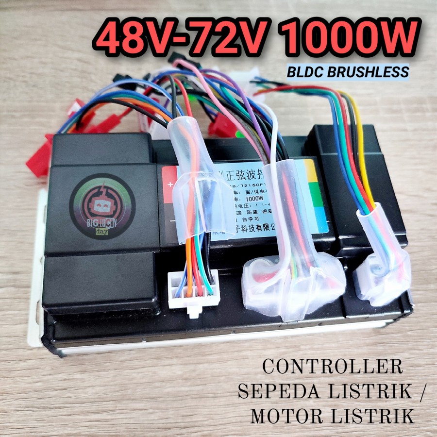 CONTROLLER SEPEDA LISTRIK MOTOR LISTRIK 48V-72V 1000W BLDC BRUSHLESS ...