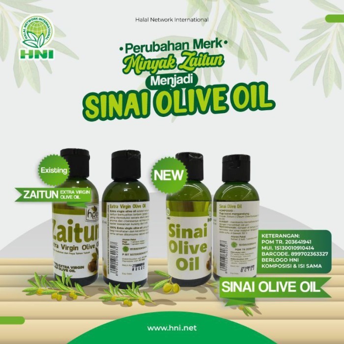 Minyak zaitun Extra Virgin Olive Oil Original HNI HPAI | Lazada Indonesia