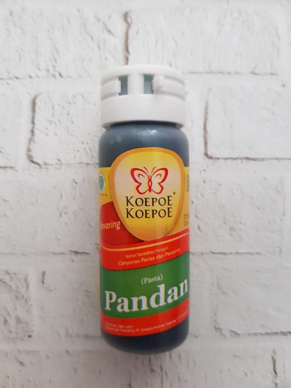 Pasta perisa dan pewarna pandan koepoe-koepoe 25 ml / kupu-kupu pasta ...