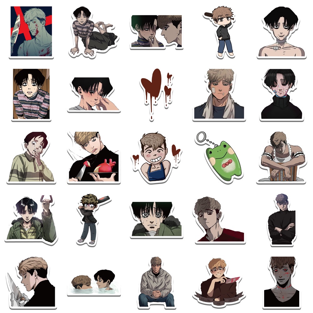 Stiker Kartun Anime BL Killing Tracking isi 25 pcs | Lazada Indonesia