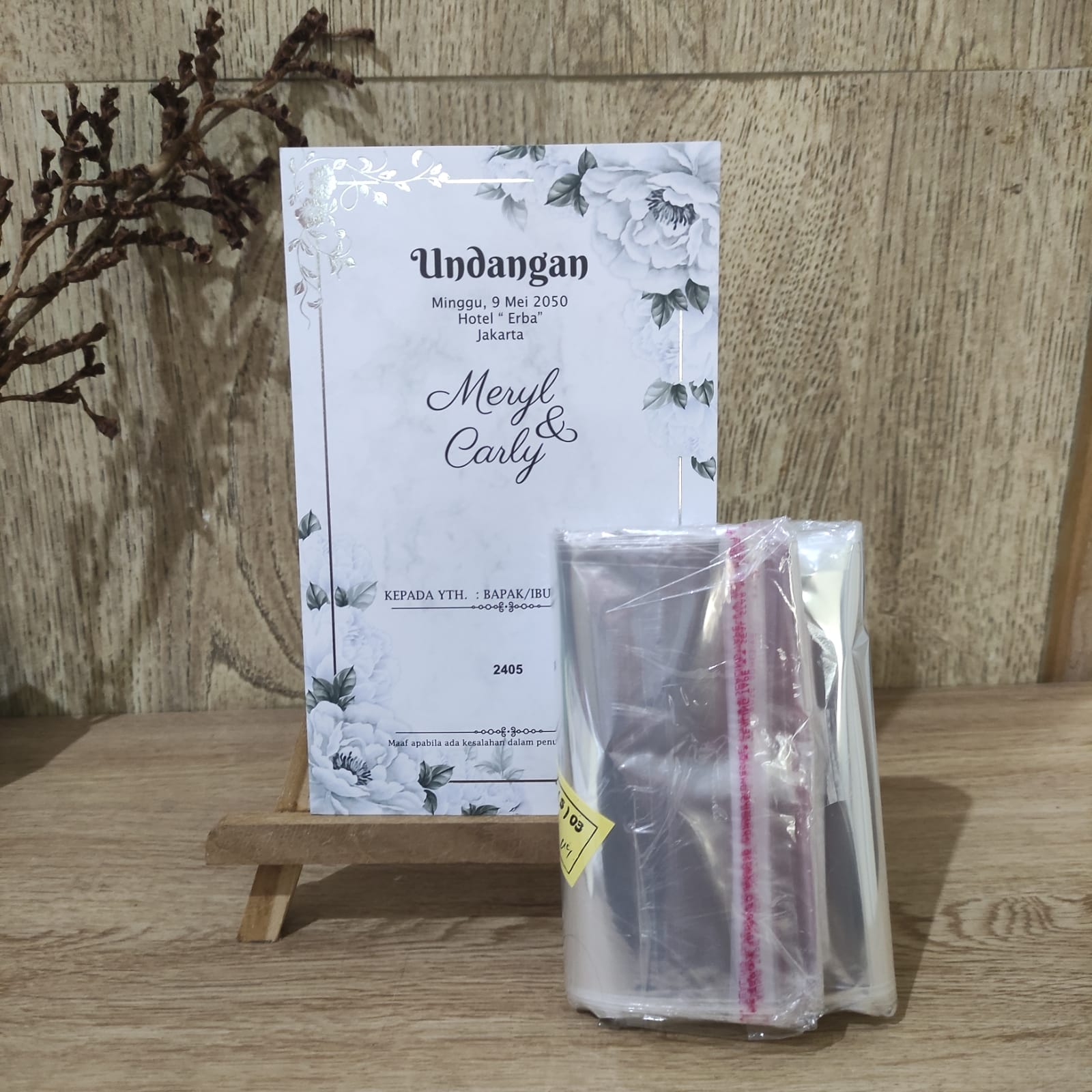 ERBA 2405 Blangko KOSONG Undangan + Plastik Opp | Lazada Indonesia