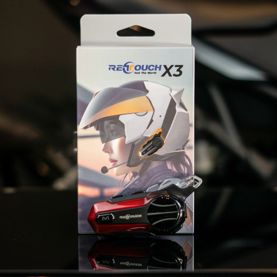 intercom Retouch X3 headset bluetooth Original | Lazada Indonesia
