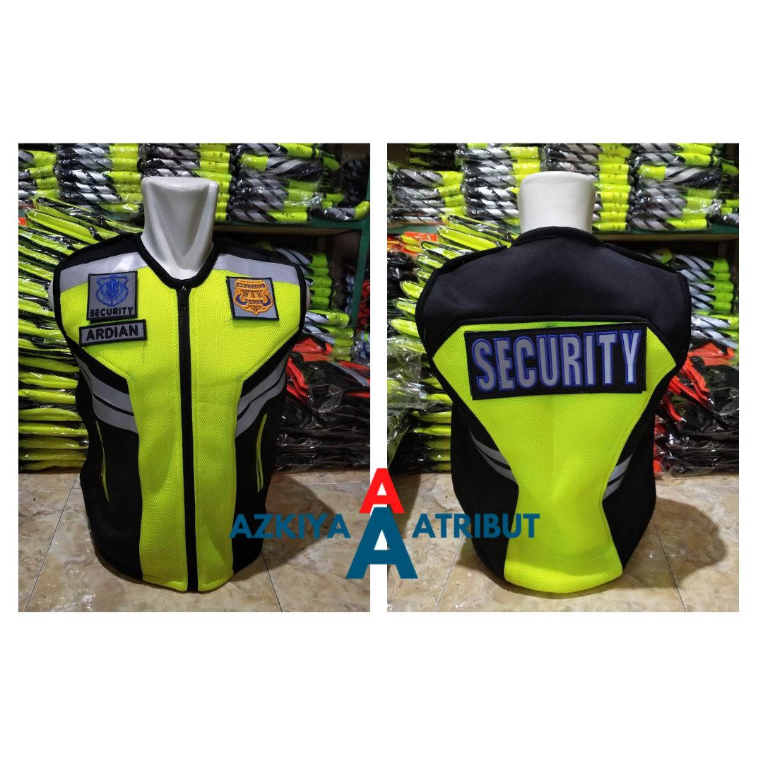 Rompi Security Terbaru Bahan Double Mesh/Jala Mesh Tebal dan Taslan ...
