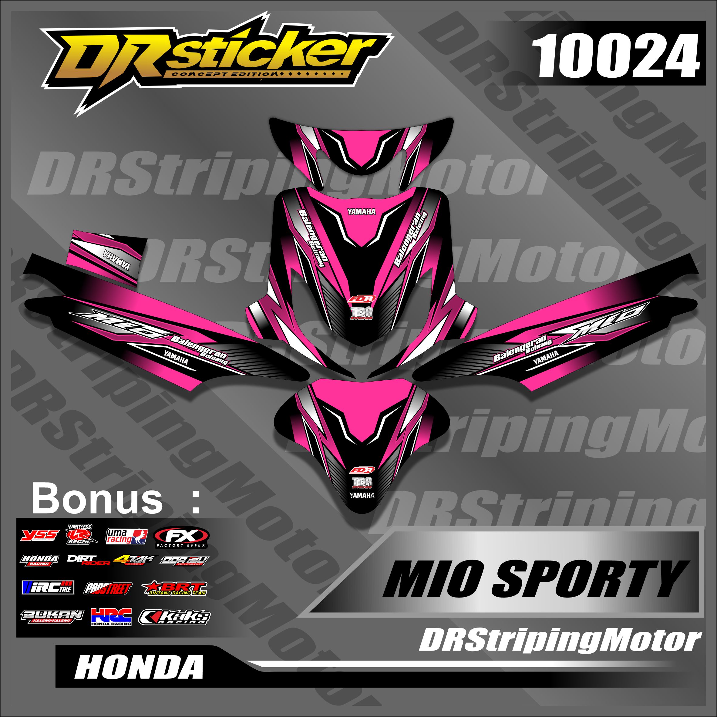 10024 Decal Custom Mio Sporty - Decal Mio Sporty Full Body | Lazada ...