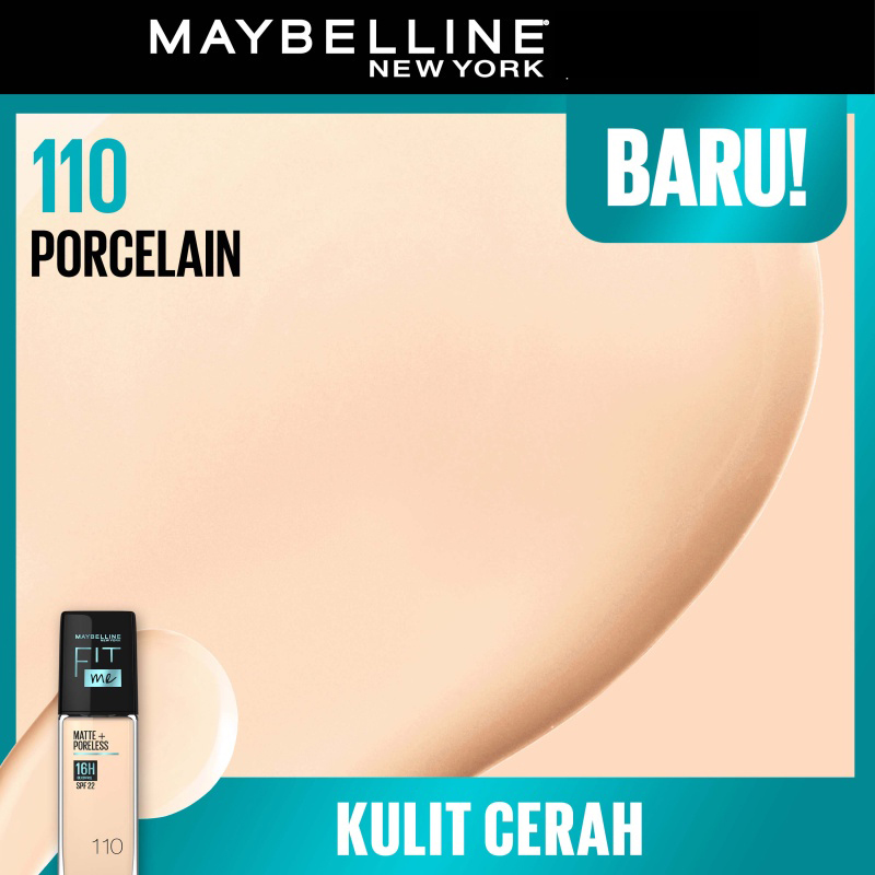 [Botol] Maybelline Fit Me Matte + Poreless Foundation | Lazada Indonesia