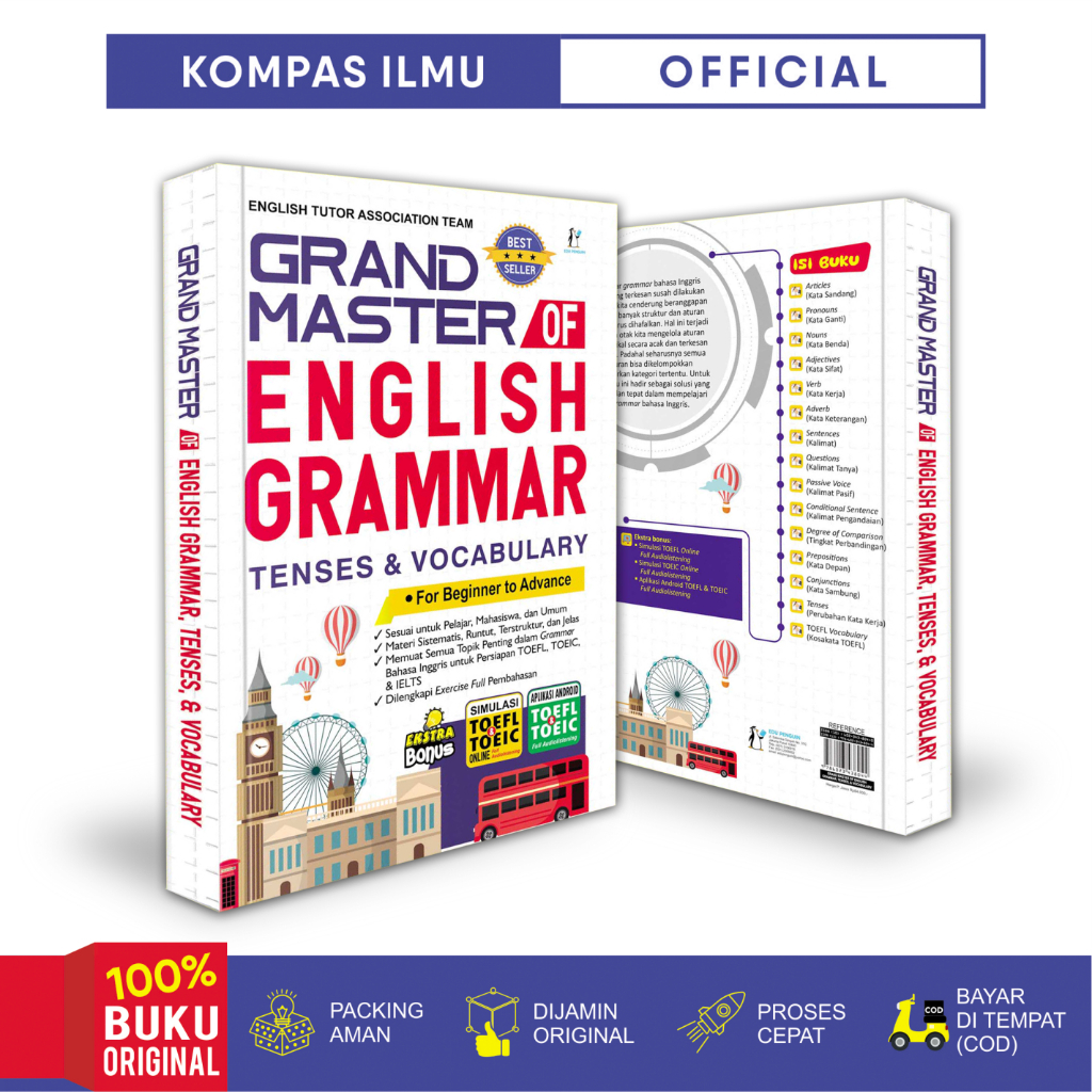 Buku Tes TOEFL Terlengkap Grand Master Premiere TOEFL TOEIC Standar ETS ...