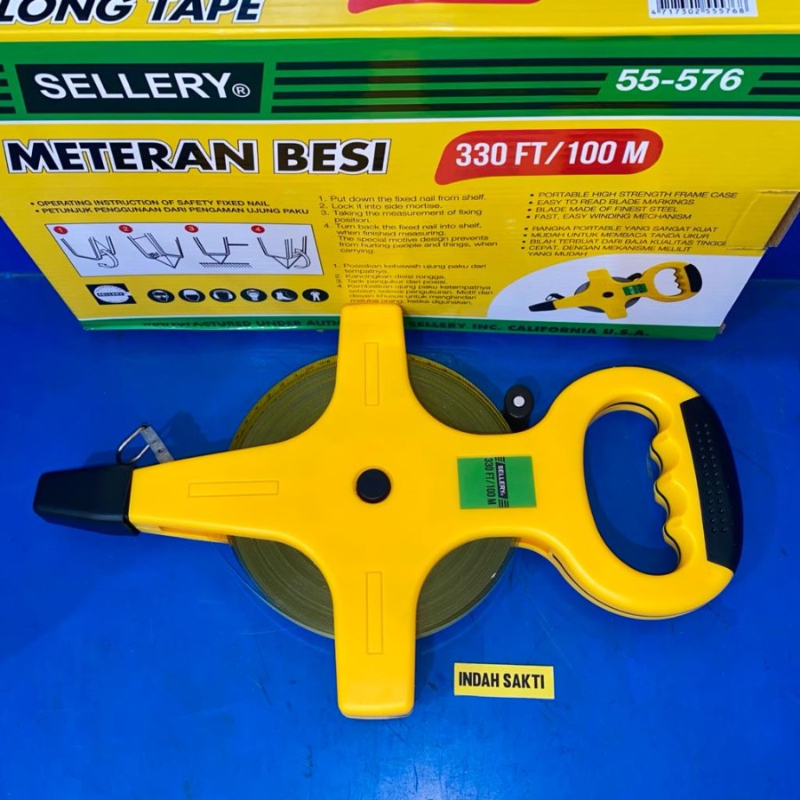 Meteran Tancap Besi Meteran Rol Besi Meteran Besi 100 Meter Sellery ...