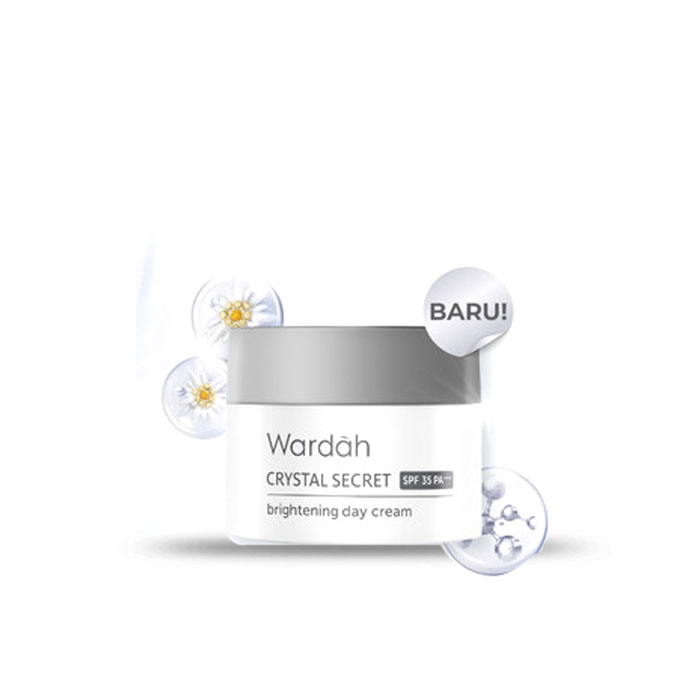 Wardah Crystal Secret Day Cream 15 ml (tube) 9 ml, 30 gr ( jar ...