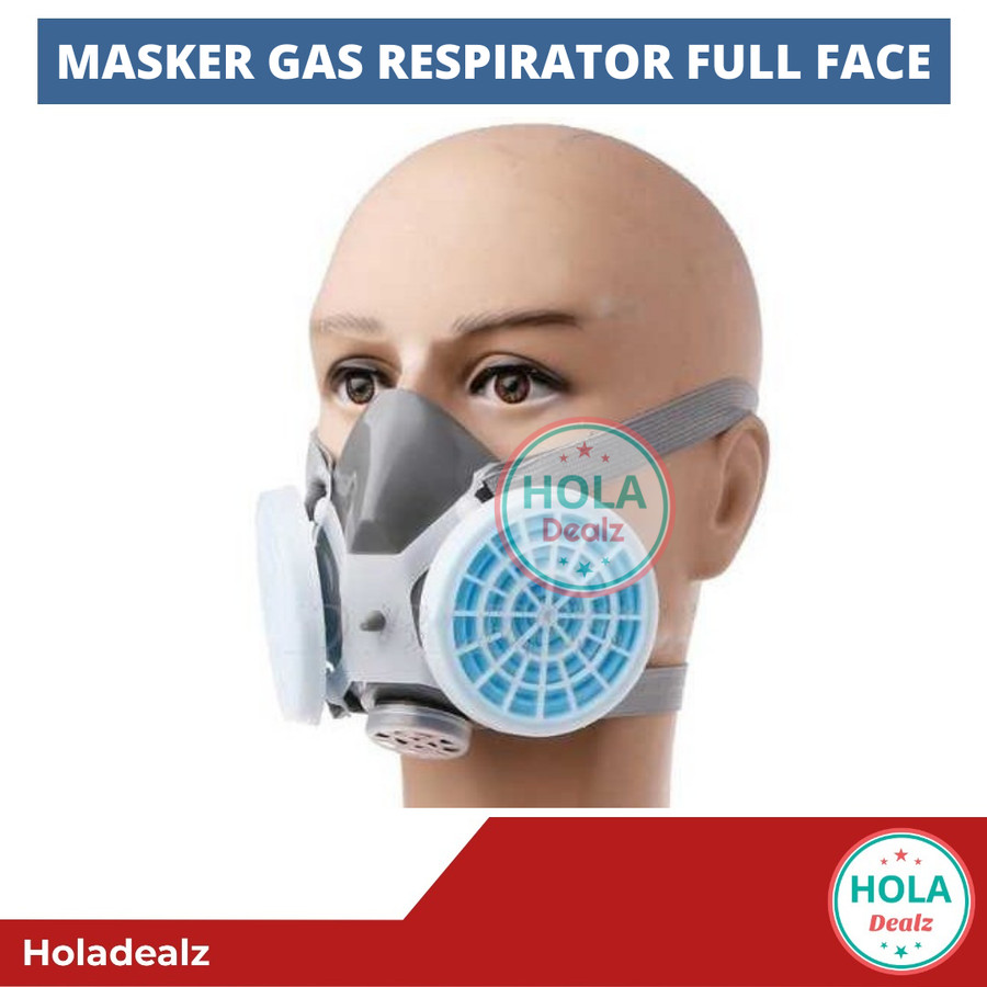 MASKER GAS RESPIRATOR FULL FACE CLAP WHO STANDARD ANTI POLUSI ORIGINAL ...