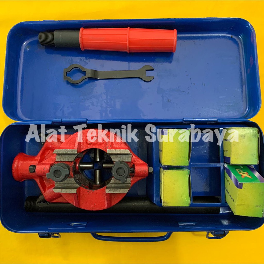 SNAI PIPA XP TOOL 1/2" - 1 1/4" PIPE THREADER KIT FOR BSPT THREAD SENAI ...