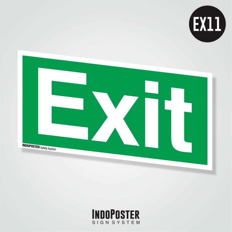 Stiker Label K3 Safety Sign Emergency Tanda Pintu EXIT Darurat | Lazada ...
