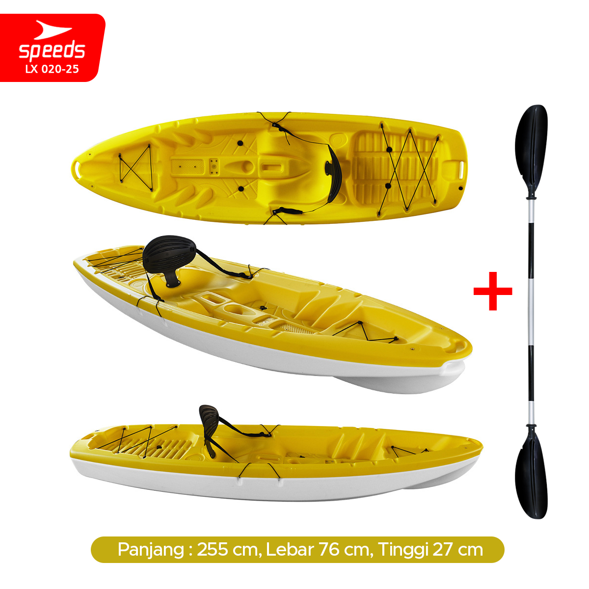SPEEDS Perahu Kayak Conoe Boating Sampan Perahu Dayung Olahraga Paddle ...