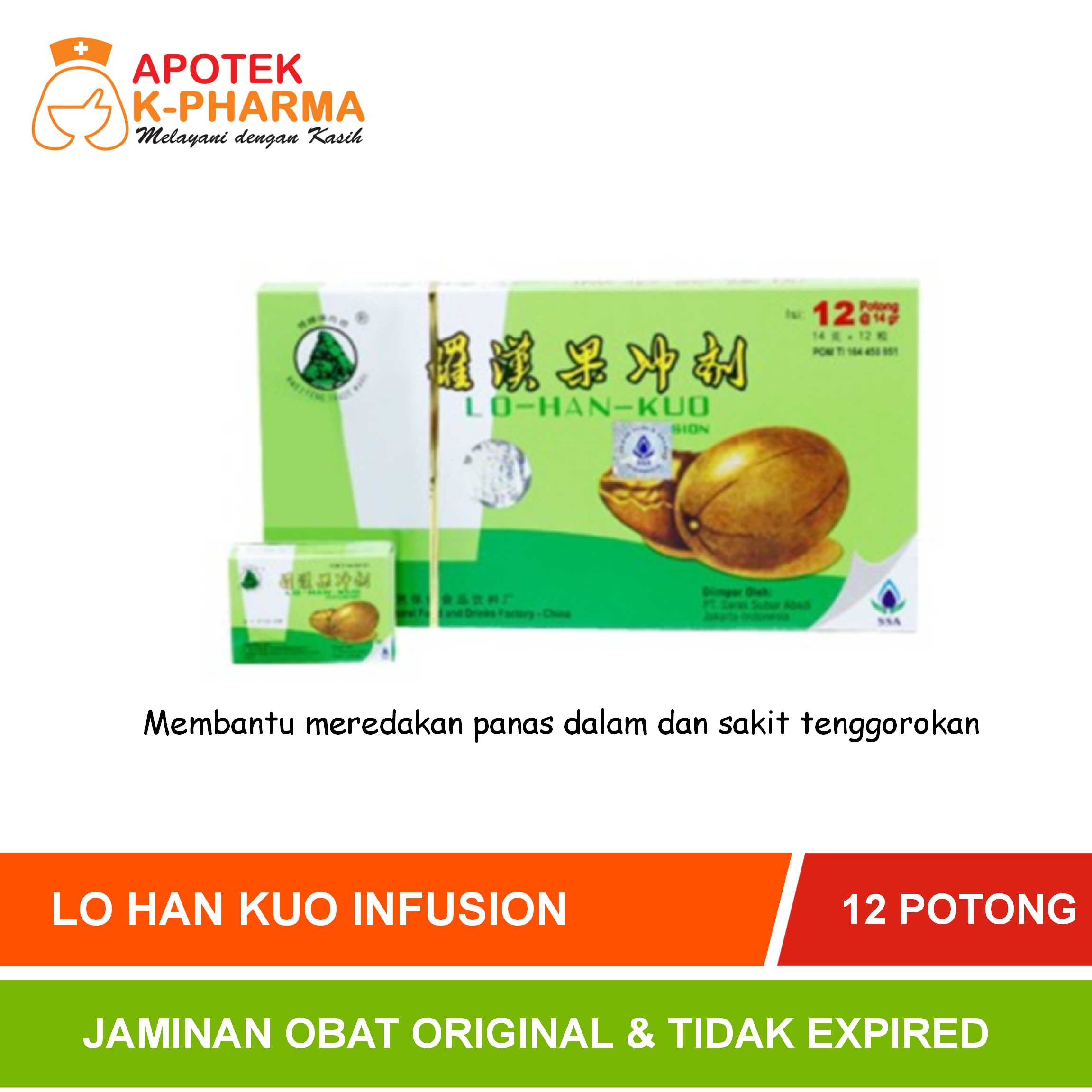 Lo Han Kuo Infusion Isi 12 Sachet Obat Original SSA | Lazada Indonesia
