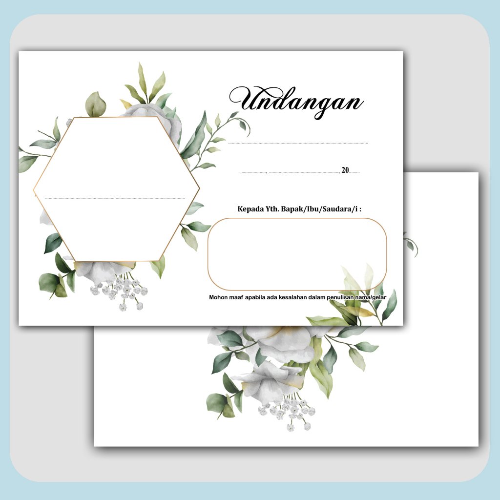 (ISI 25 PCS) Undangan Tasyakuran Aqiqah / Rasulan / Khitanan / Sunatan ...