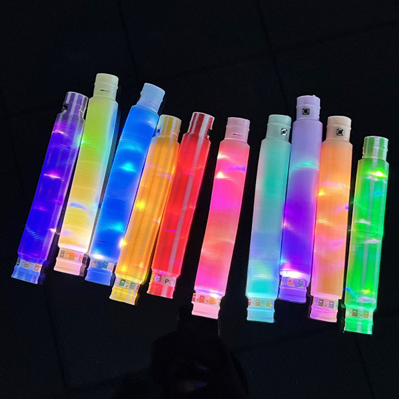 FIDGET TOYS PUSH POP LIGHT RAINBOW FULL COLOUR POP PIPES TUBES | Lazada ...