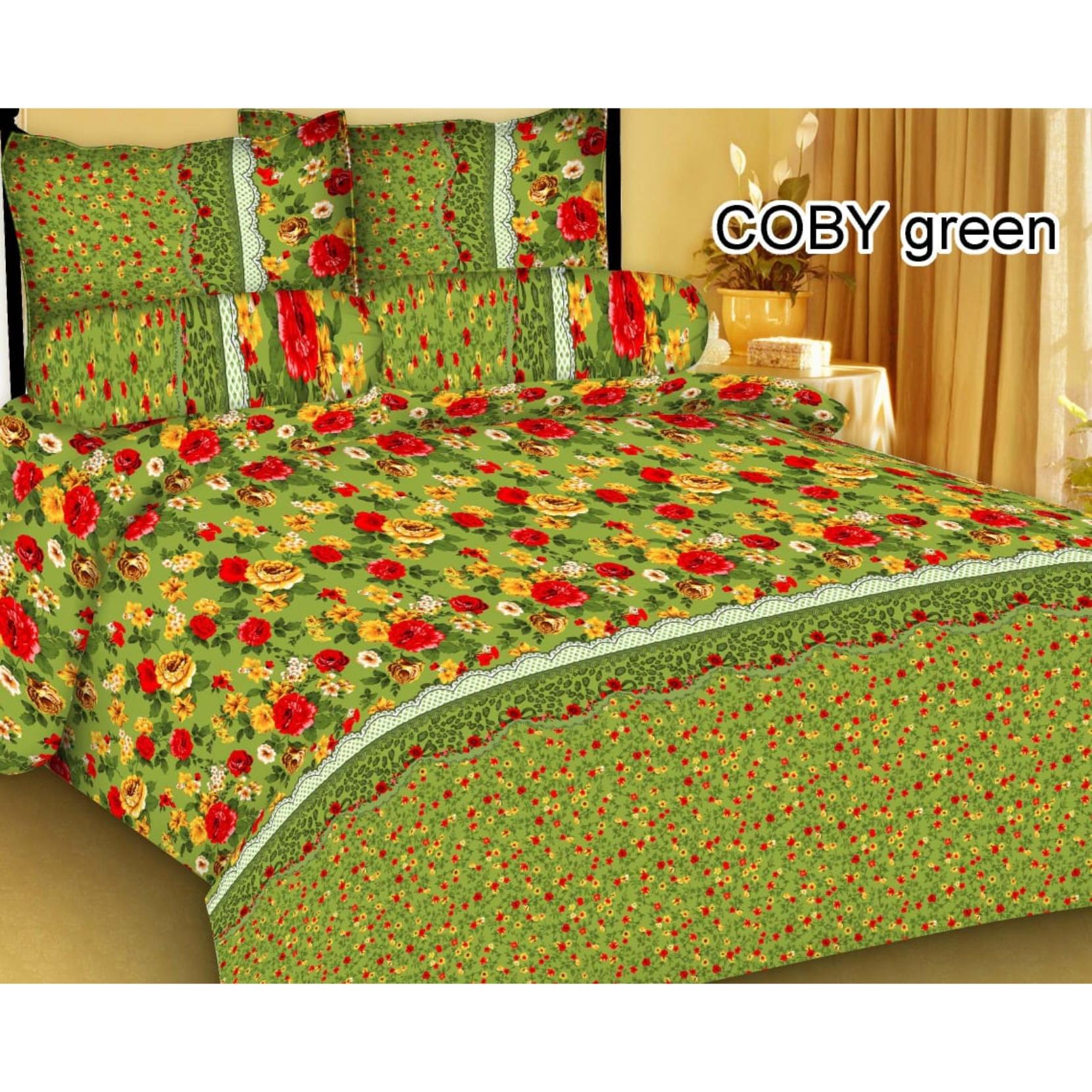 Sprei seprei sprai seprai bunga shaby hijau 180x200 sarung bantal 2 ...