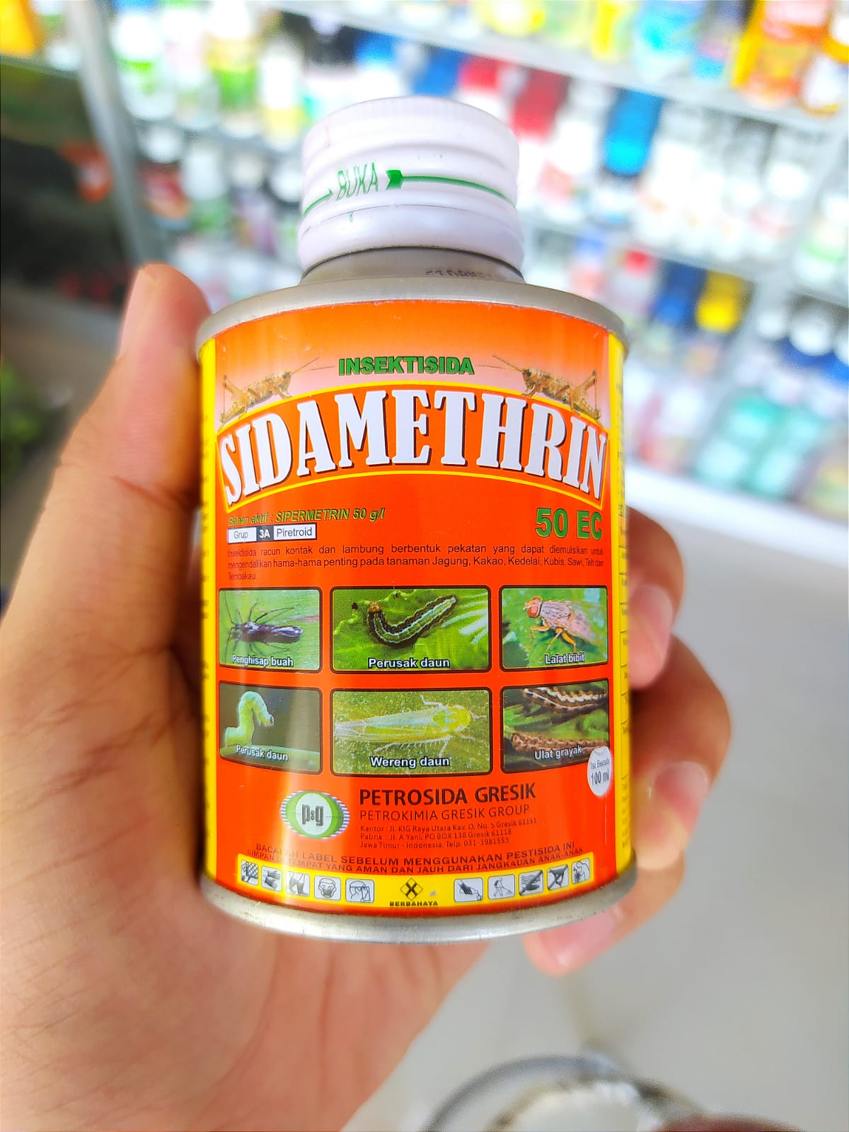 ORIGINAL - SIDAMETHRIN 50EC 100 ml Bahan Aktif Sipermetrin ...