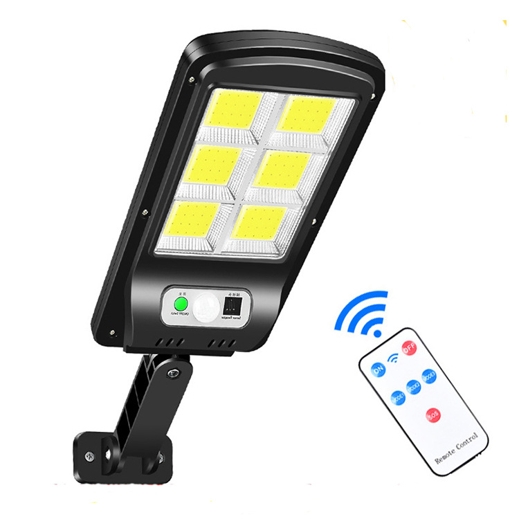 Sensor Gerak Lampu Surya Tahan Air Lampu Jalan Remote Control COB LED ...