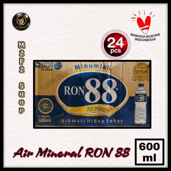 Air Mineral Ron 88 Elite Botol Plastik Pet - 600 ml (Kemasan Karton ...