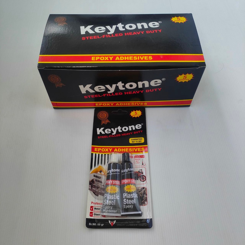 Keytone Lem Besi Epoxy Plastik Steel 5 Menit | Lazada Indonesia