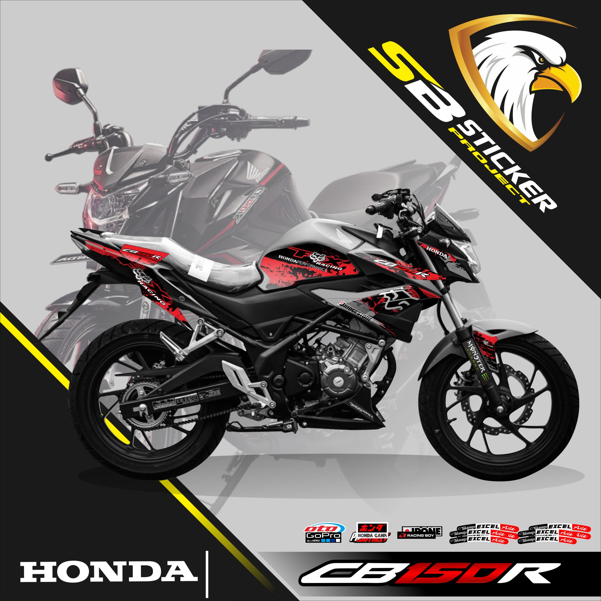 STRIPING CB150R FACELIFT - STRIPING HOLOGRAM HONDA CB150R FACELIFT 2018 ...
