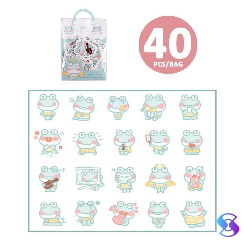 Sticker Stiker Pack 45*60mm kelinci babi kodok anjing- Stazionario ...