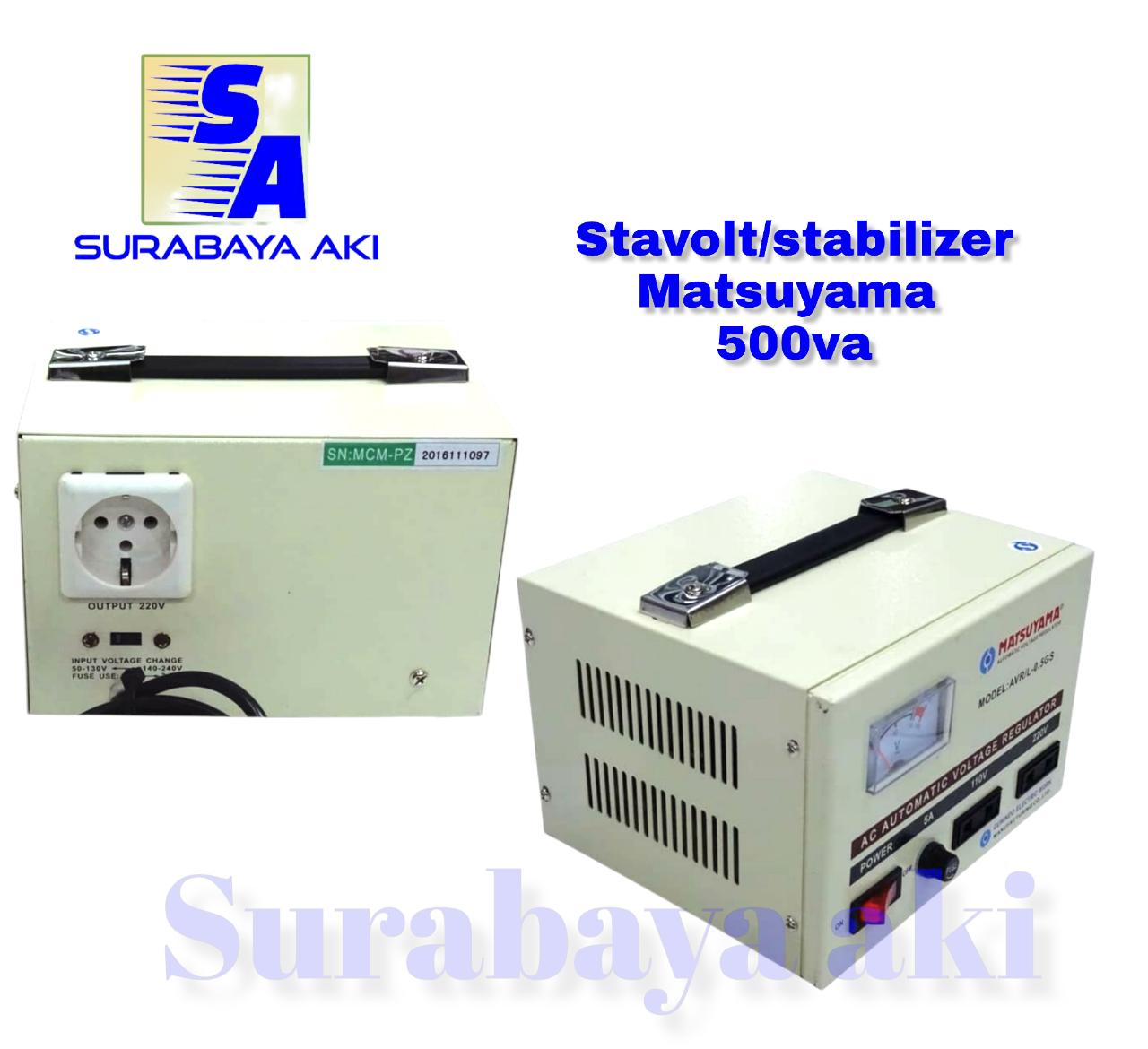 Stabilizer 500 VA Stavol Matsuyama 500VA Voltage 0,5 GS 1PH 0,5 KVA ...