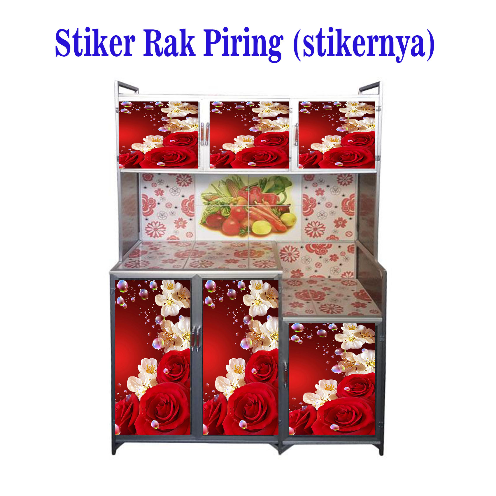 stiker rak piring motif bunga (stikernya) | Lazada Indonesia