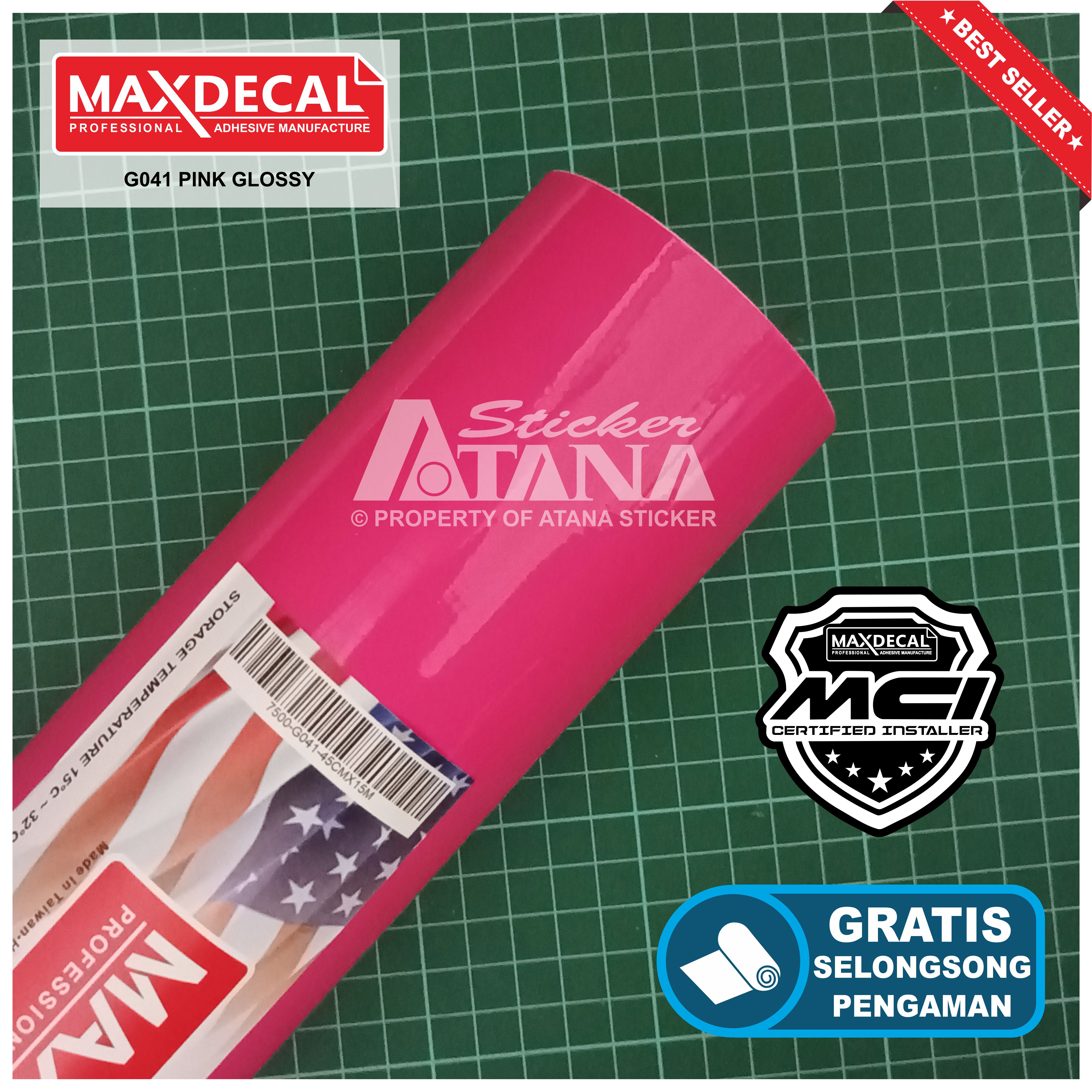 Skotlet Pink Glossy Maxdecal Scotlet Magenta Stiker Merah Muda Metalik ...