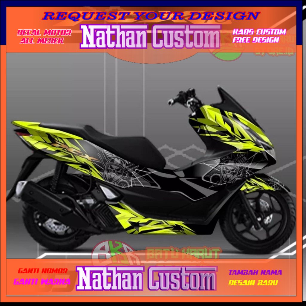 DECAL PCX FULL BODY ANEKA WARNA || DECAL PCX 160 FULL BODY 2022,PCX 150 ...
