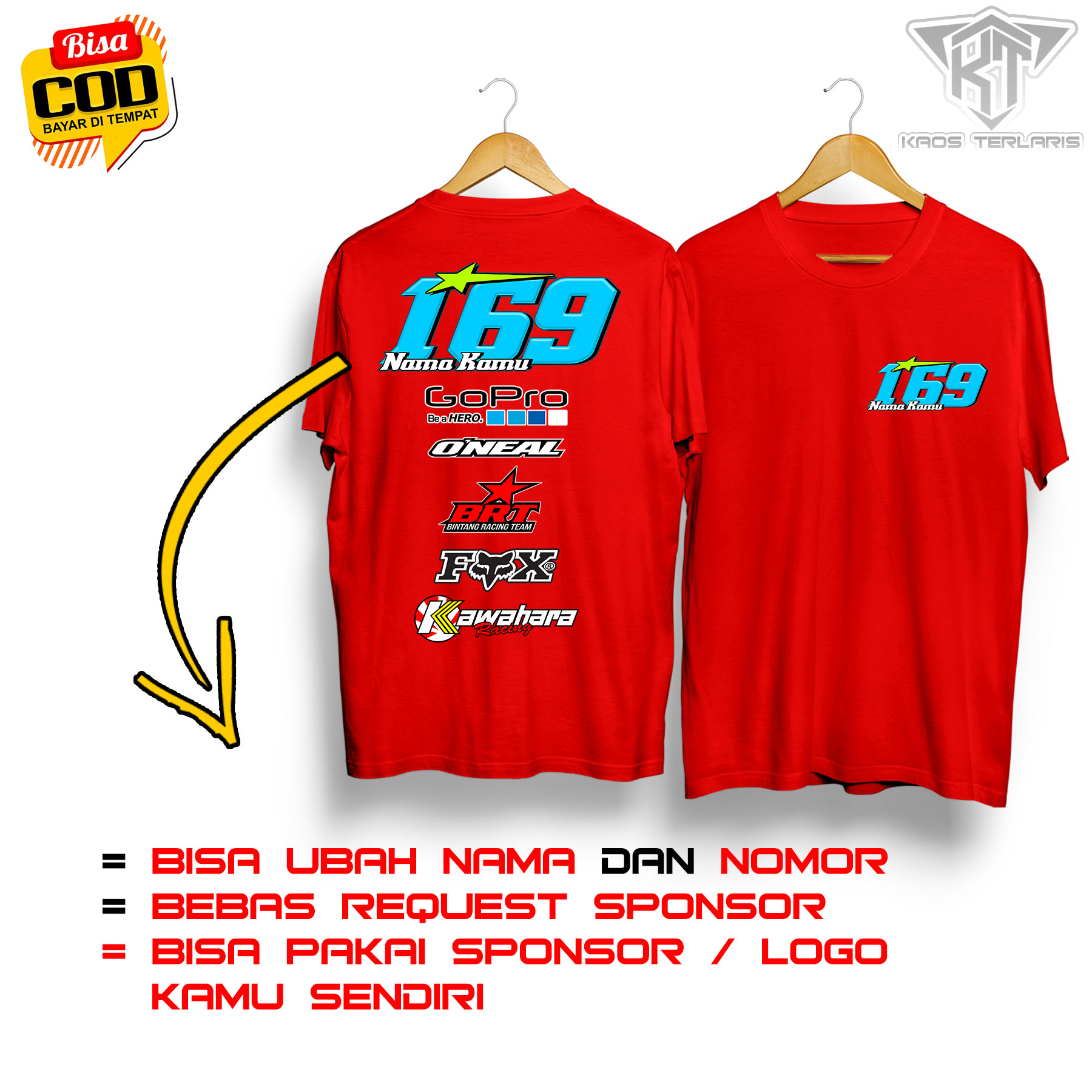 KAOS TERLARIS | KAOS RACING CUSTOM BISA REQUEST NAMA DAN NOMOR SENDIRI ...