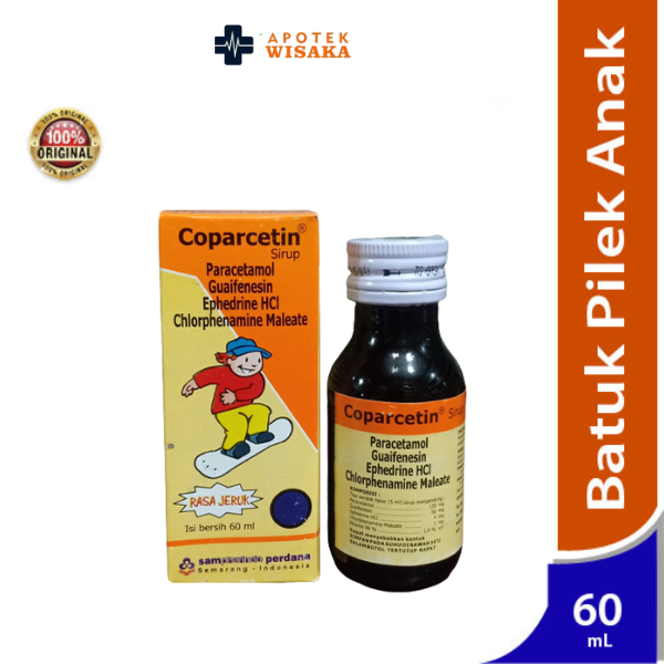 Coparcetin Sirup Rasa Jeruk 60 ml - Obat Demam Batuk Pilek | Lazada ...