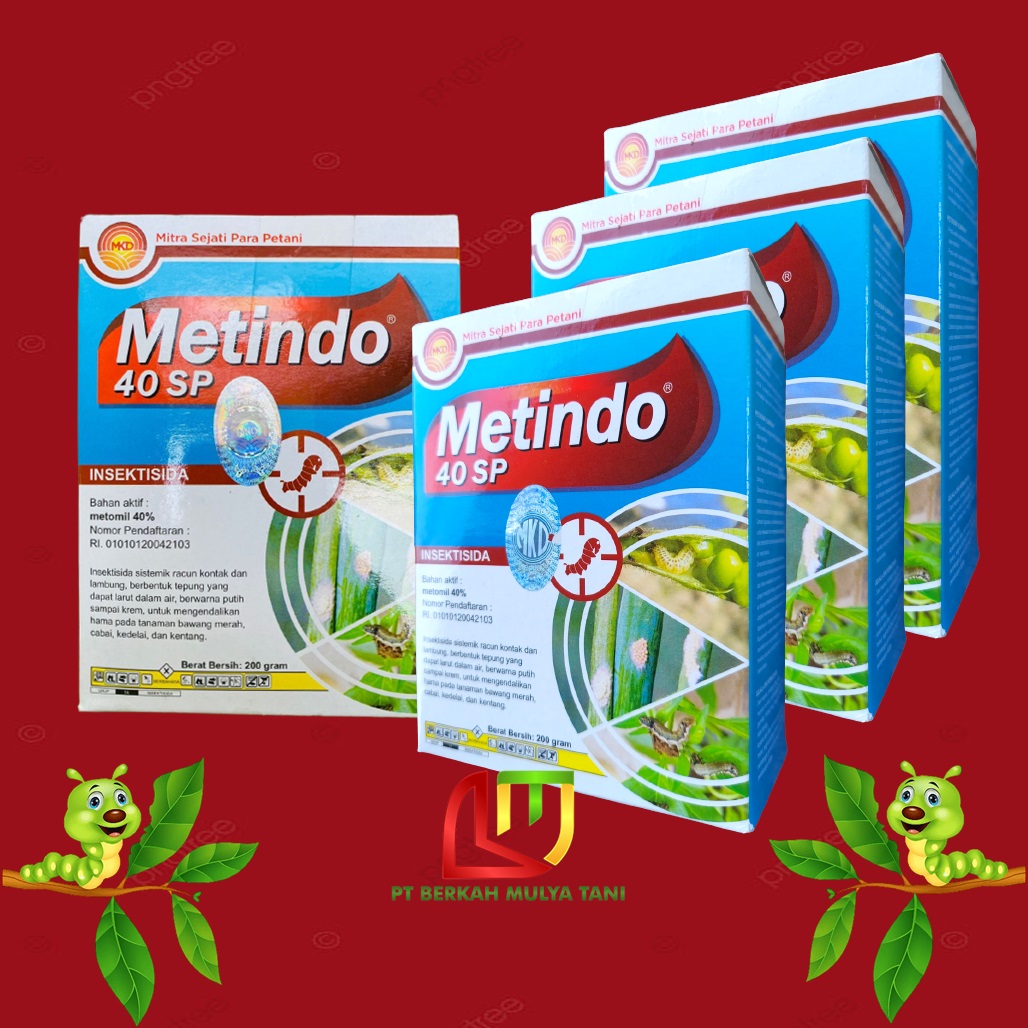 Insektisida Metindo 40 Sp 200 Gram Obat Hama Ulat Tanaman | Lazada ...