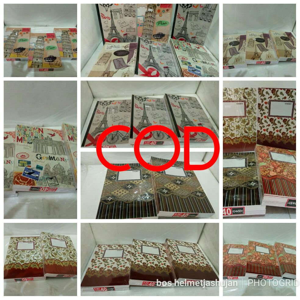 10 buku boxy okey 40- buku tulis ukuran campus | Lazada Indonesia