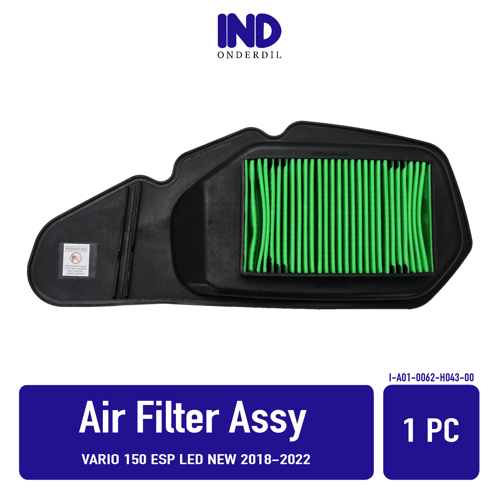 Filter-Saringan-Busa Udara-Hawa-Air Assy Vario 150 eSP LED New 2018 ...