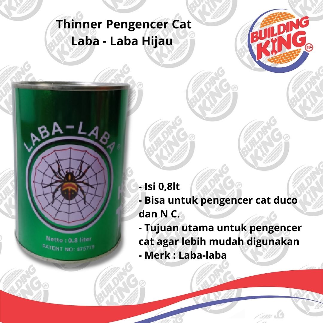 Thinner Super Laba Hijau Kaleng Tiner Pengencer Cat Besi Duko Tinner ...