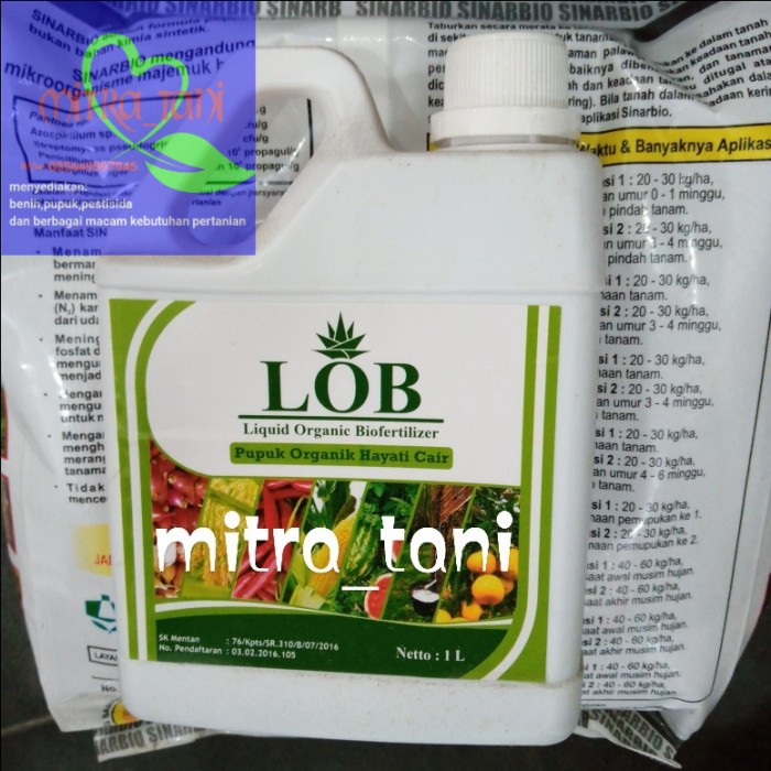 pupuk organik hayati cair LOB LIQUID ORGANIC BIOFERTILIZER 1liter ...